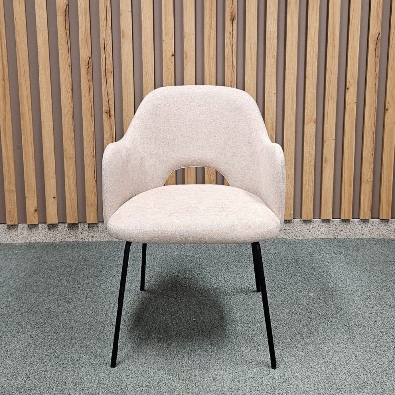 Silla con brazos y patas metalicas DALLAS MT