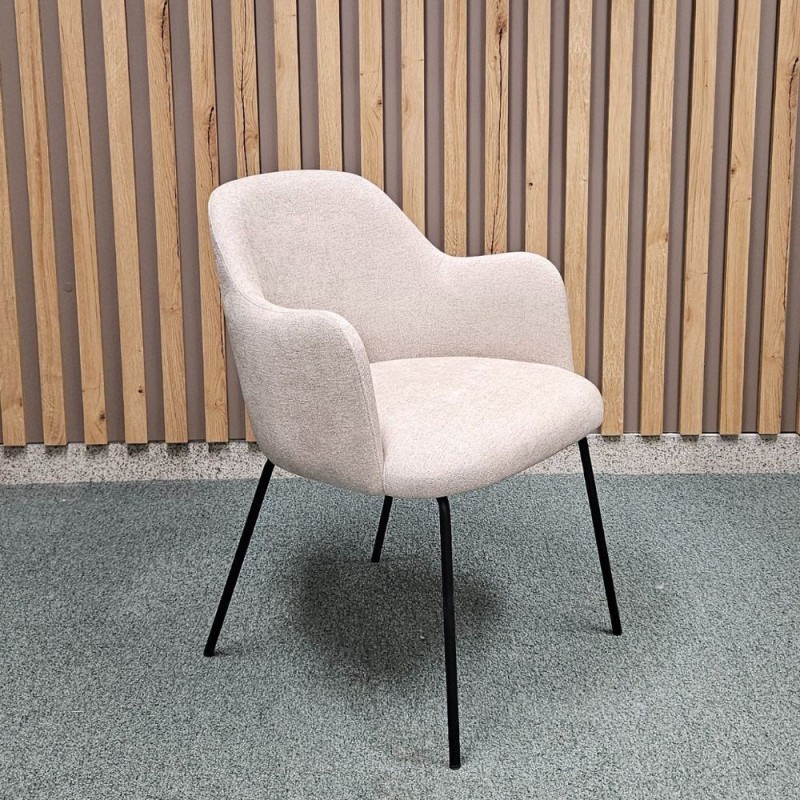 Silla con brazos y patas metalicas DALLAS MT