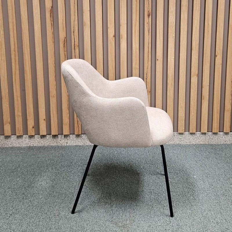 Silla con brazos y patas metalicas DALLAS MT