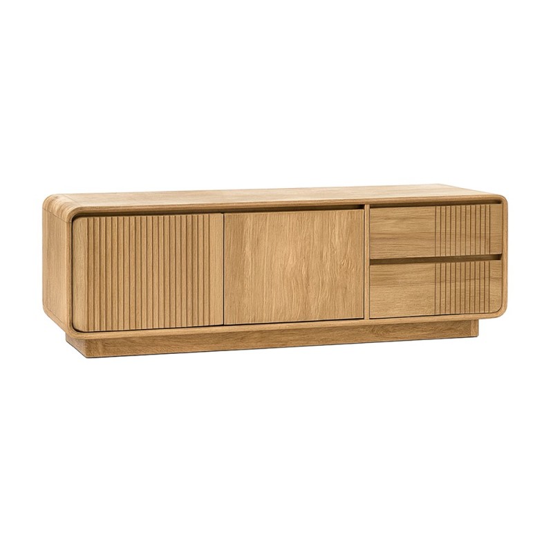 Mueble de Tv en madera con 2 puertas y 2 cajones Eyre