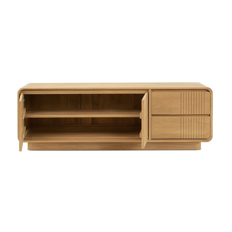 Mueble de Tv en madera con 2 puertas y 2 cajones Eyre