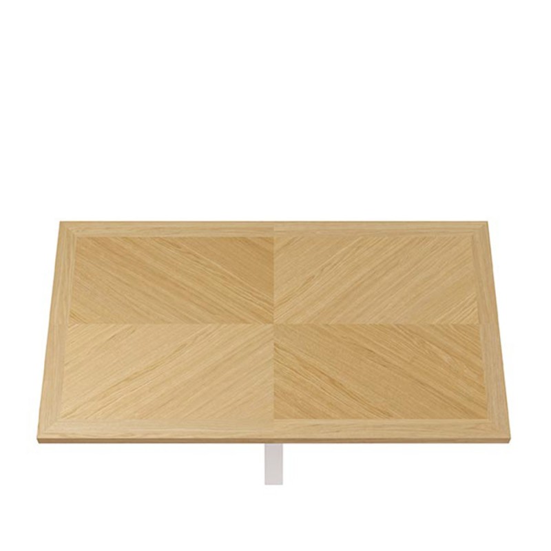 Mesa comedor madera y patas metalica blancas ELAINE