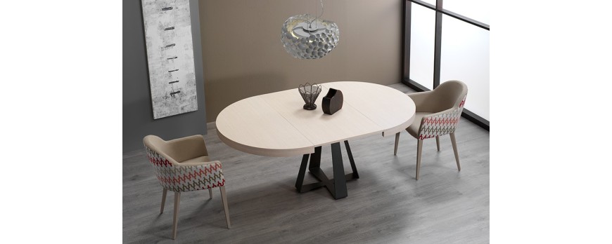 Cómo integrar una mesa redonda extensible en tu salón rectangular ...